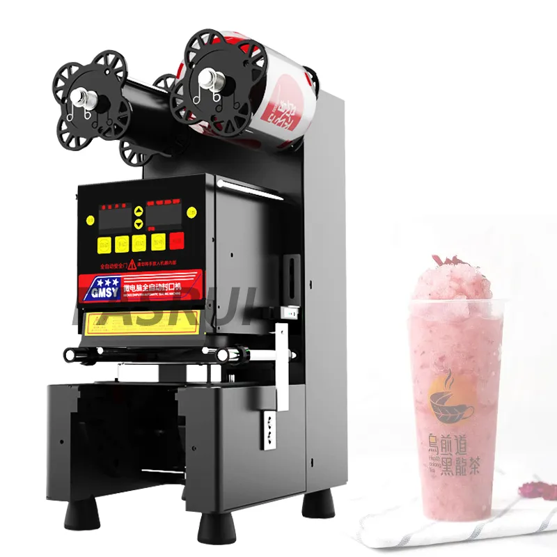 Boba Machine: Automatic Cup Sealer For Paper Cups Commercial Bubble Tea ...