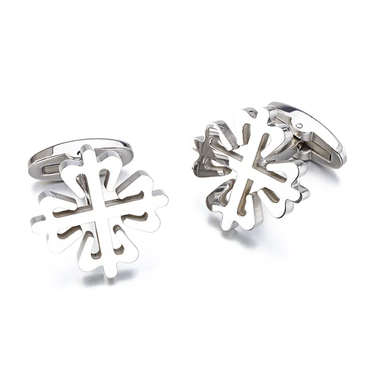 High Quality Stainless Steel Snowflake Cufflinks For Mens Wedding ...
