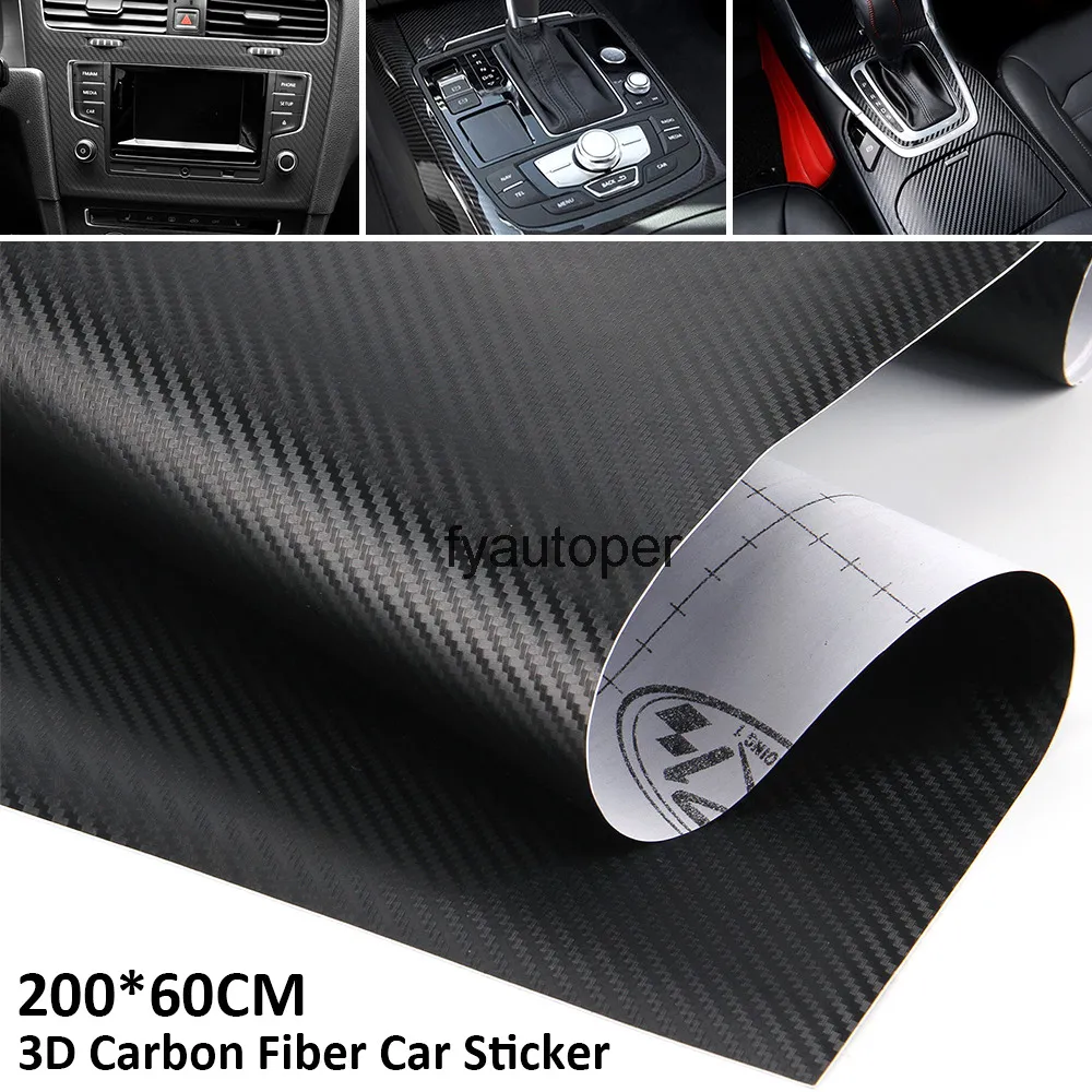 High Gloss 3D Carbon Fiber Vinyl Wrap Film: Durable Wrapping Foil For ...