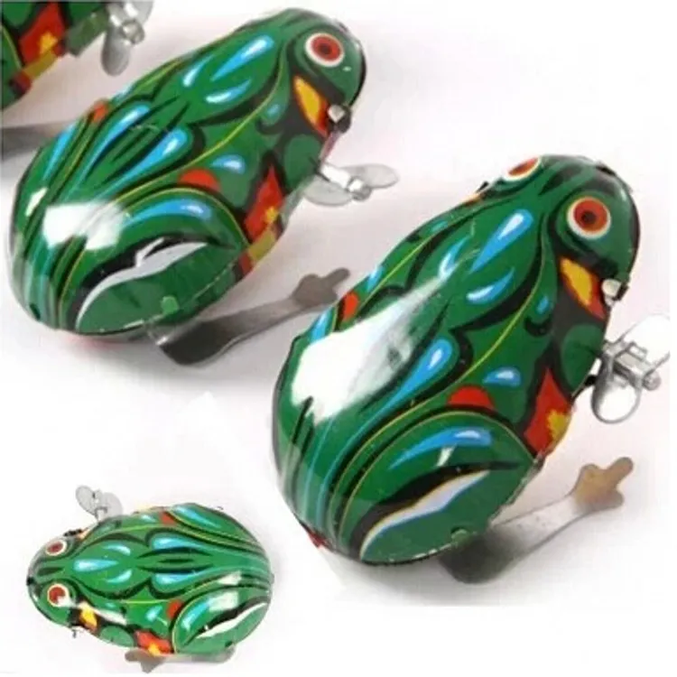 DHgate.com:Nostalgic Tin Frog Toy - Wind-Up Jumping Frog, Chain ...