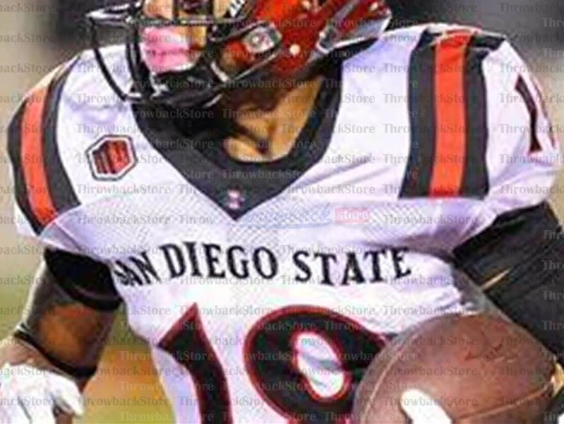 Custom San Diego State Aztecs College Football Jerseys Marshall Faulk ...