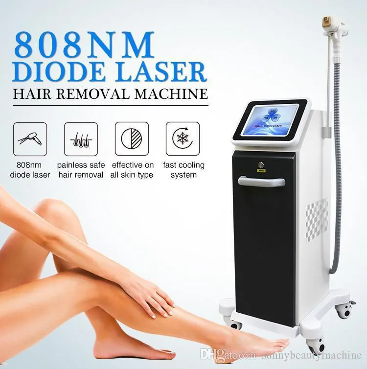 808nm Diode Laser Hair Removal Machine - 400W/600W Professional Salon ...