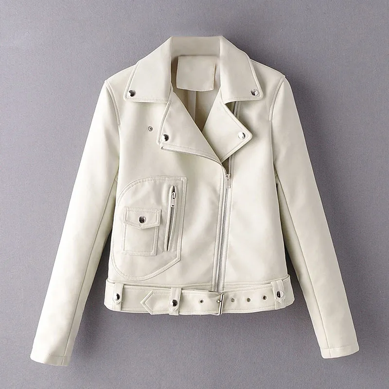 DHgate.com:Womens Solid Color Stylish Faux Leather Jacket DHgate.com:Womens Solid Color Stylish Faux Leather Jacket