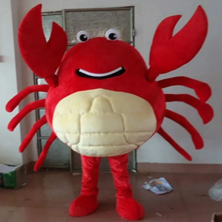 Red Crab Mascot Costume: Premium Quality Plush for Halloween, Parties ...
