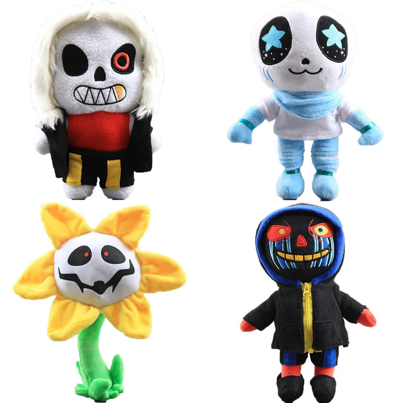 Undertale Plush Toys Set Frisk Chara Asriel Lancer Zombie Error Sans ...