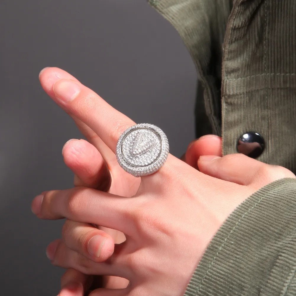 DHgate.com:DIY Rotatable Name Ring, Personalized Gold Silver Stones ...