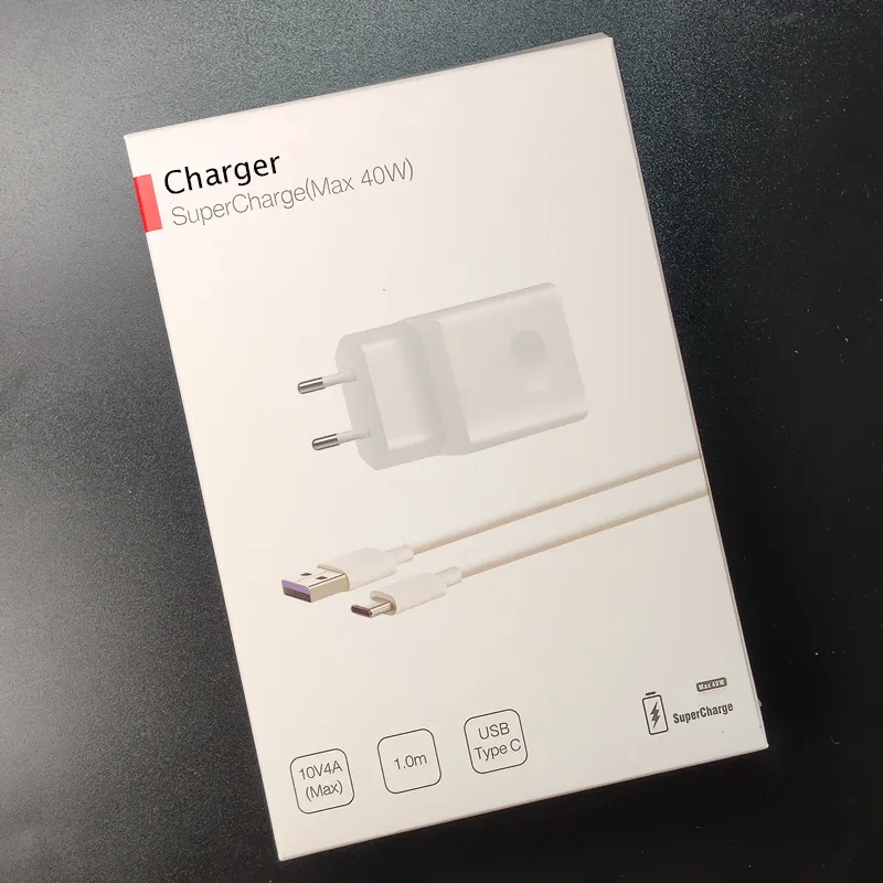Fast Charger Max 40W 10V/4A with 5A Cable for Huawei P30 P40 Nova 5 5t ...