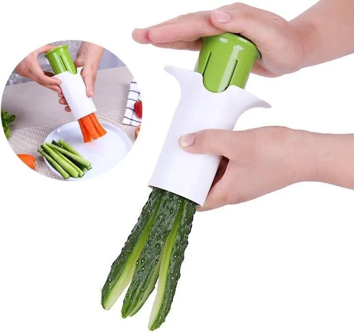 Fruit Vegetable Splitter Grinder Tool Manual Quarter Cutter Cucumbers ...