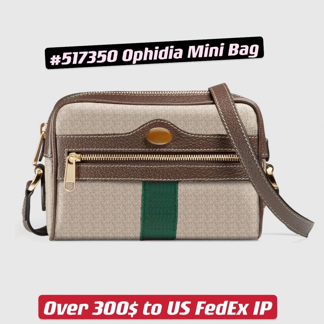 DHgate.com:Ophidia Mini Crossbody Bag for Women, Green Red Strip ...