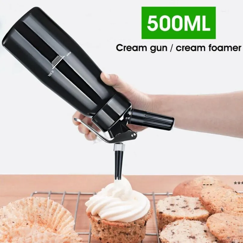 Stainless Steel 500ML Whipped Cream Dispenser Professional Culinary ...