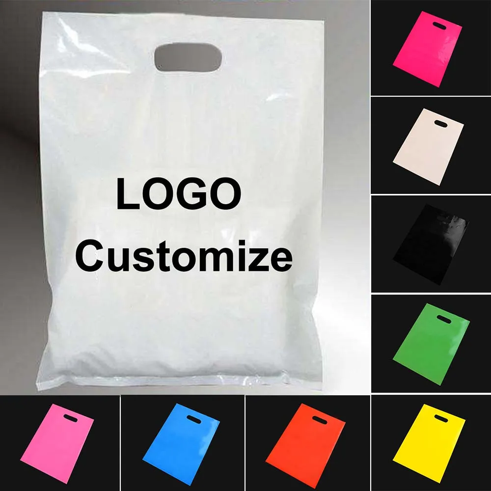 30x40cm Soft Touch Plastic Handle Gift Bags | Customizable Logo ...