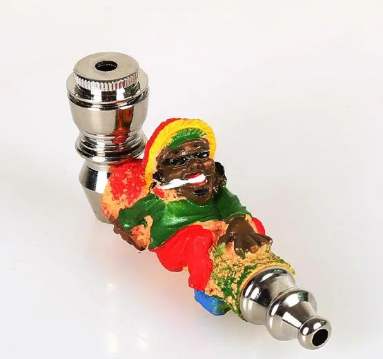 2015 New Jamaica Upscale Pipe / Bong, Resin + Metal, Length 9cm ...