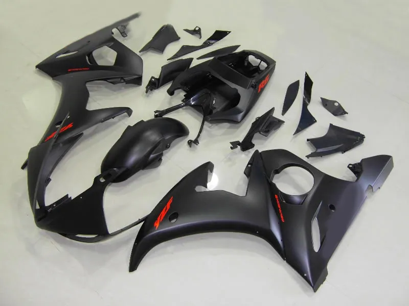 YZF R6 2004 Fairing Kit Flat Matte Black ABS Bodywork Parts From ...