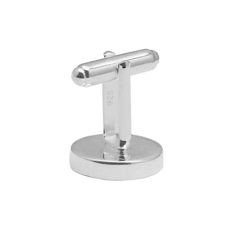 Beadsnice 925 Sterling Silver French Cufflink Blanks, 16mm Round ...