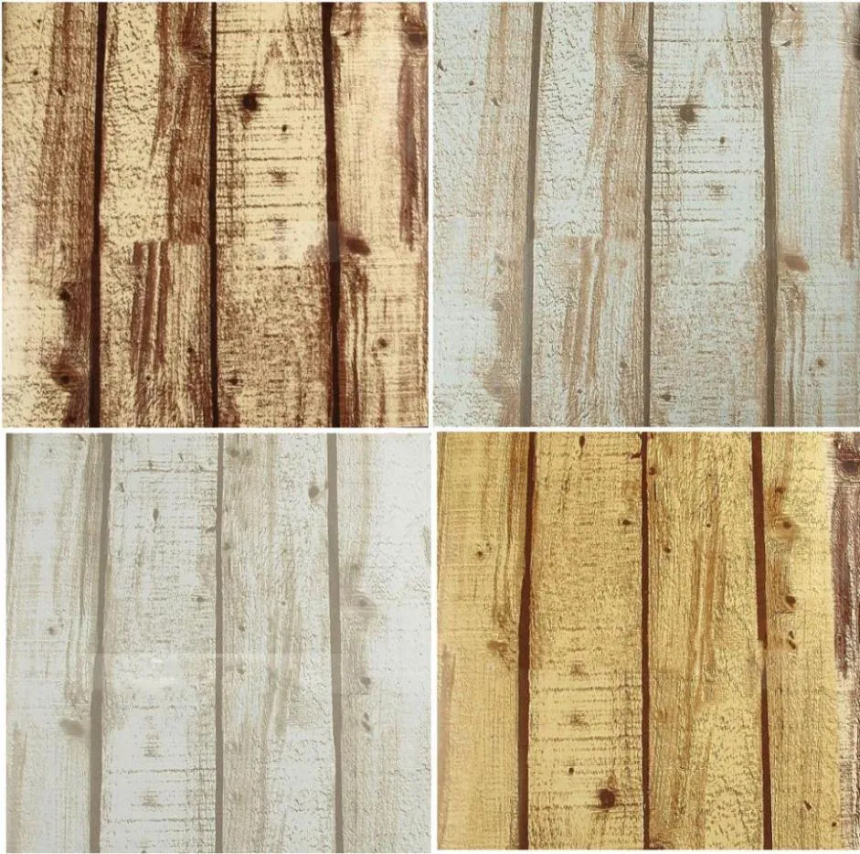 Rustic Wood Panel Effect Peel And Stick Vinyl Wallpaper 32.8ft Roll ...
