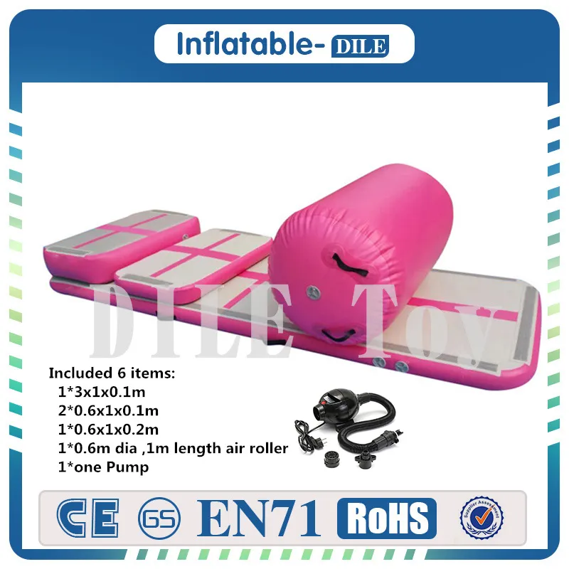 Premium Inflatable Gymnastics Air Track Set Ramp, Box, Pump 2024 Model ...