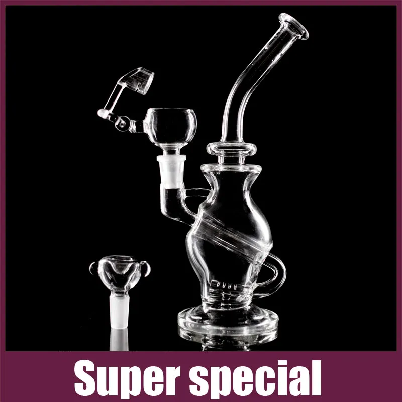 Mothership Glass Recycler Glass Bong 14.4MM Glass Water Pipes Recycler ...