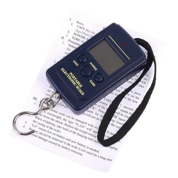 20g 40Kg Pocket Digital Scale Electronic Hanging Luggage Balance ...