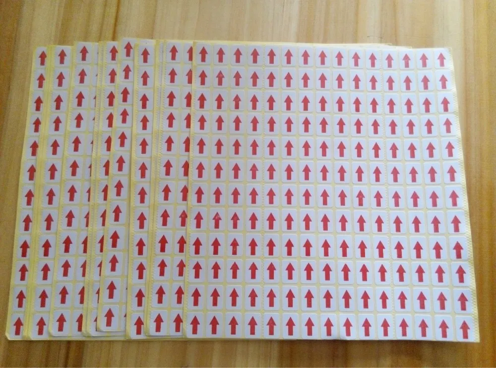 DHgate.com:9x13mm Self-Adhesive Red Arrow Quality Check Inspection ...