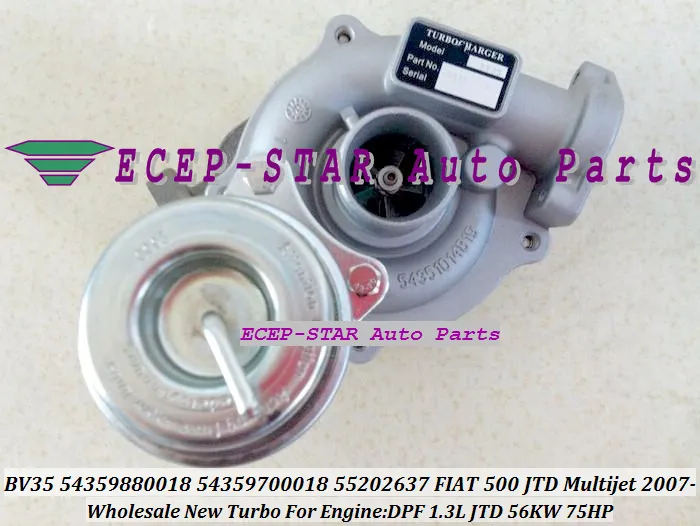 DHgate.com:KP35 Turbocharger Turbo for FIAT Panda Punto Qubo 1.3L 75HP ...