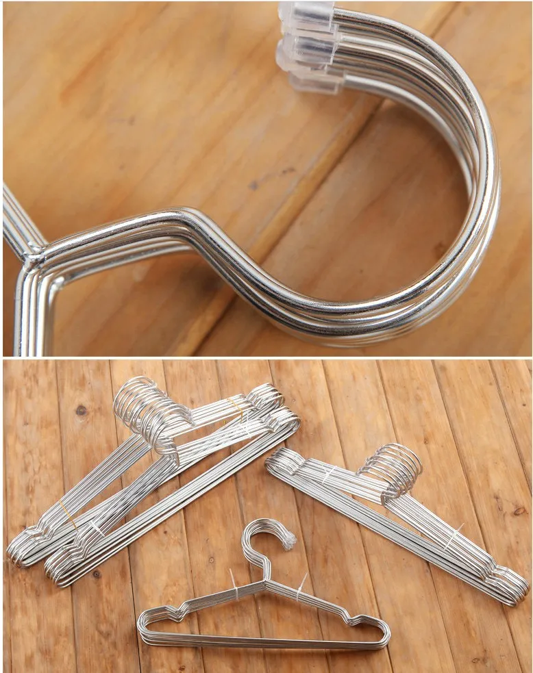 45cm~32cm Stainless Steel Strong Metal Wire Hanger Orthopedicss Clothes ...