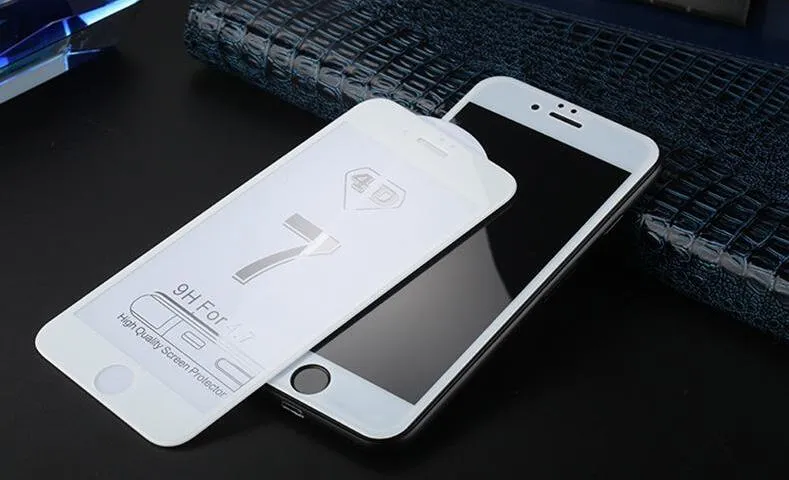 4D Full Curved Tempered Glass For IPhone X Screen Protector Protective ...