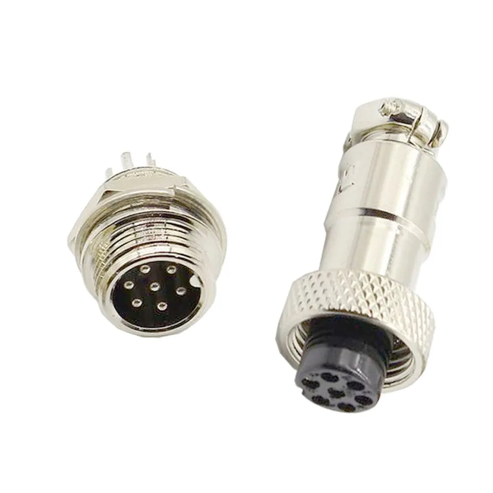 7-Pin 12mm GX12-7 Aviation Connector Plug and Socket, Regular Plug and ...