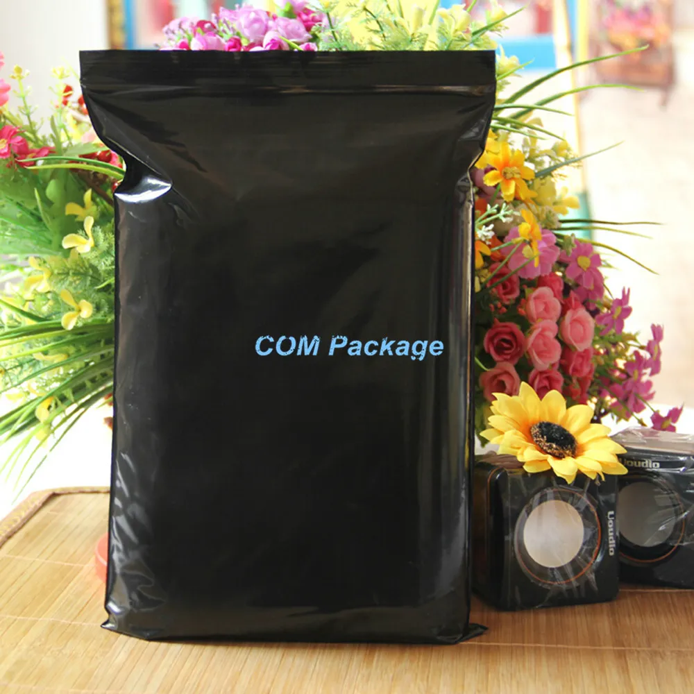 Wholesale 7x10cm Black Self Sealed Zipper Lock Bag Plastic Packaging ...