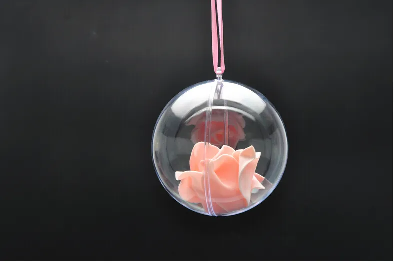 Christmas Decorations Balls Openable Transparent Plastic Christmas Tree ...