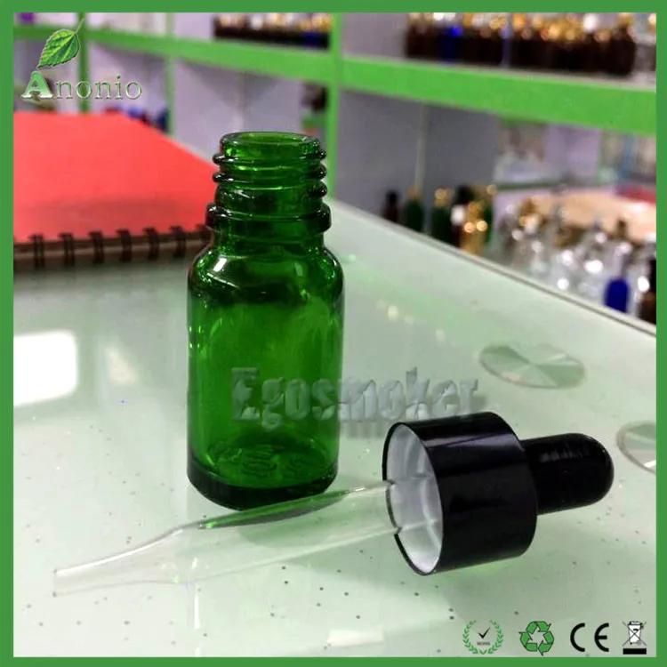 DHgate.com:Green Glass Dropper Bottles with Black Rubber Bulb, 30ml ...