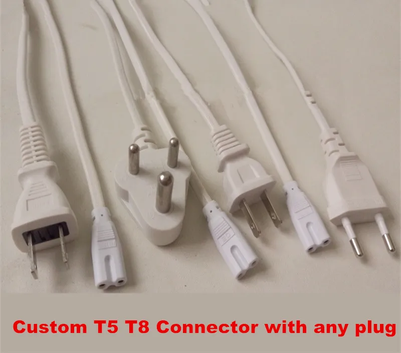 T8 T5 LED Tube Light Power Cords With Switch 2ft To 6ft Double End ...