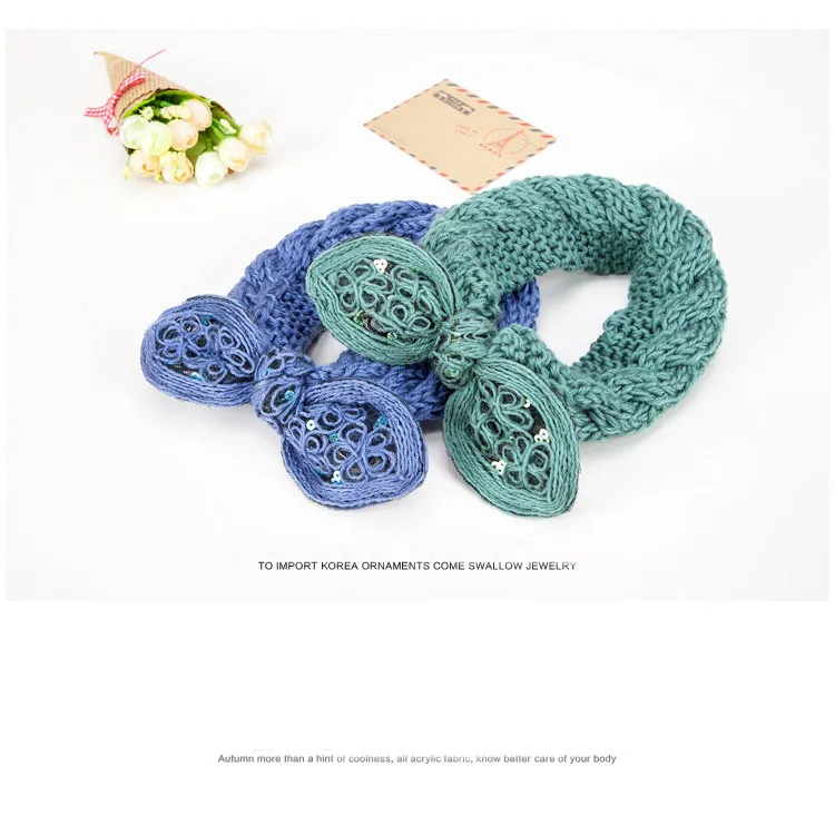 Fashion Knit Crochet Headbands 2015 New Korean Boutique Bow Style