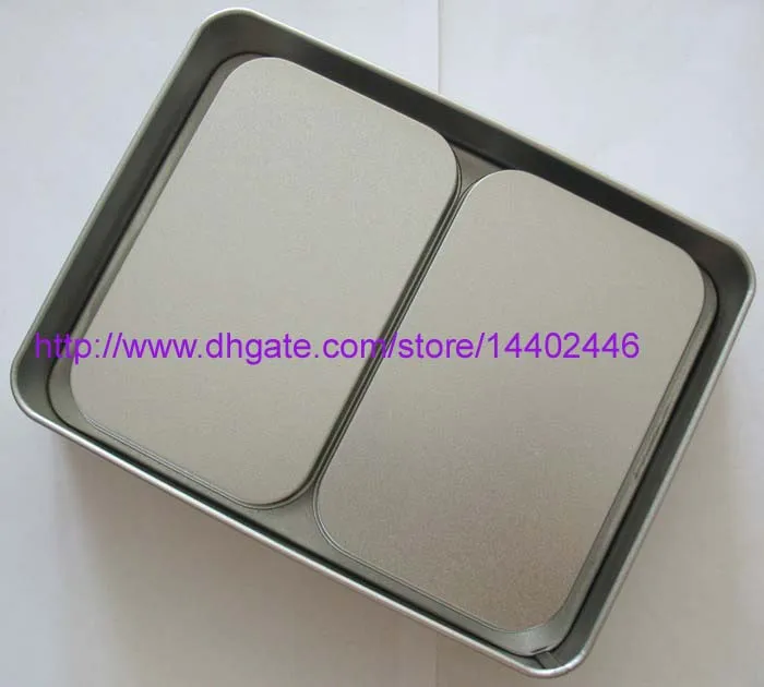 Tin Container Storage Boxes Metal Rectangle Cases For Beads, Business ...