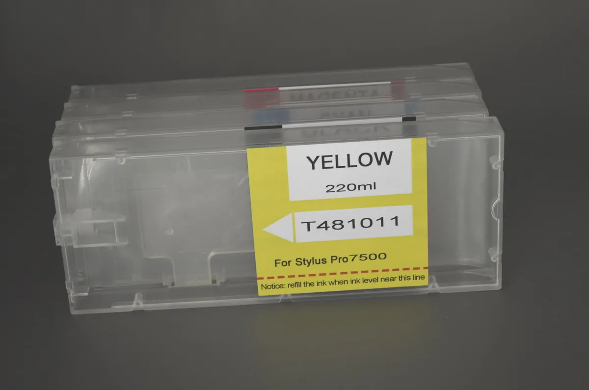 220ml Empty Ink Cartridge T480-T485 for Epson Stylus Pro 7500 Printer ...