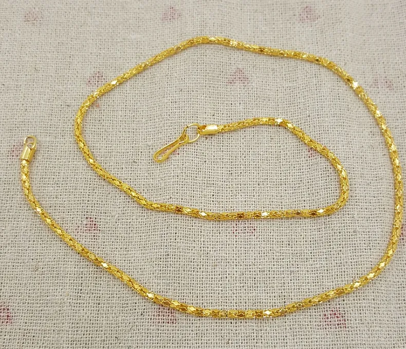 DHgate.com:Wholesale Plating Vietnam sand Gold Necklaces Hollow chains ...