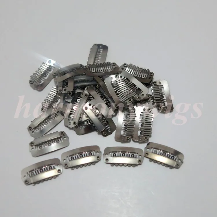 DHgate.com:6 Colors Stainless Steel Snap Clips for Hair Extensions and ...