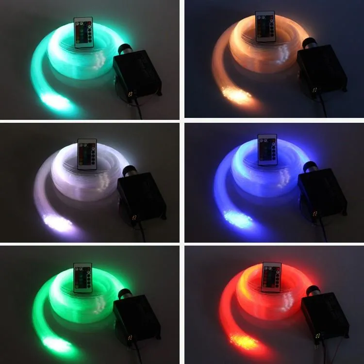 Ceiling Star Light Projector LED Fiber Optic Lights Kit: 2M 0.75mm ...