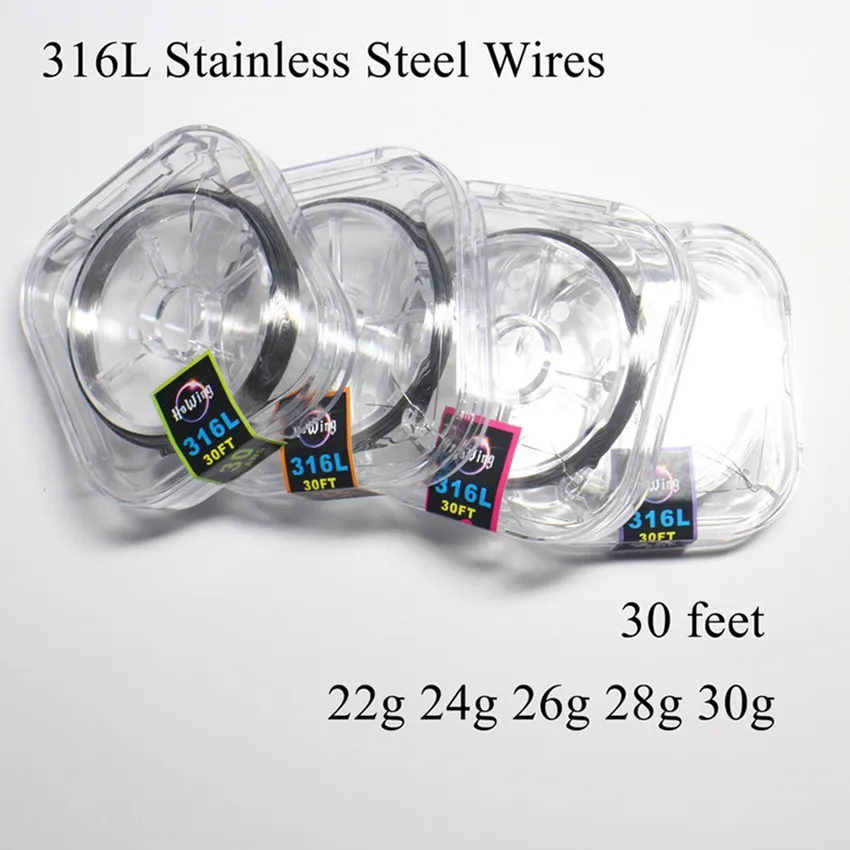 DHgate.com:[30pcs] SS Resistance Wire 316L 30Ft Coils for RDA - AWG 22 ...