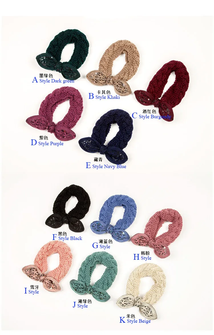 Fashion Knit Crochet Headbands 2015 New Korean Boutique Bow Style