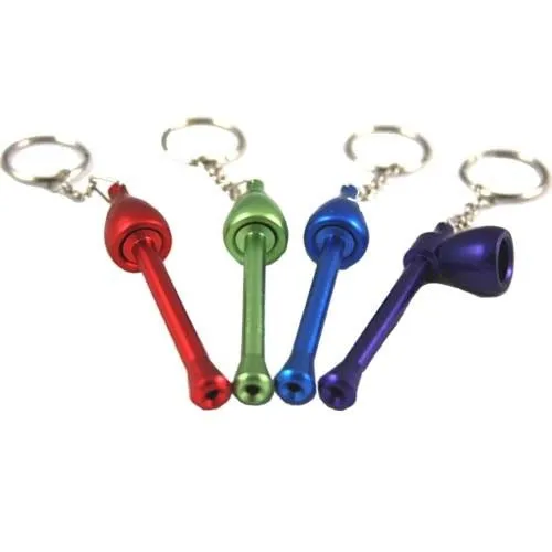 Aluminum Mushroom Pipe With Keychain Portable Tobacco Smoking Hookah ...