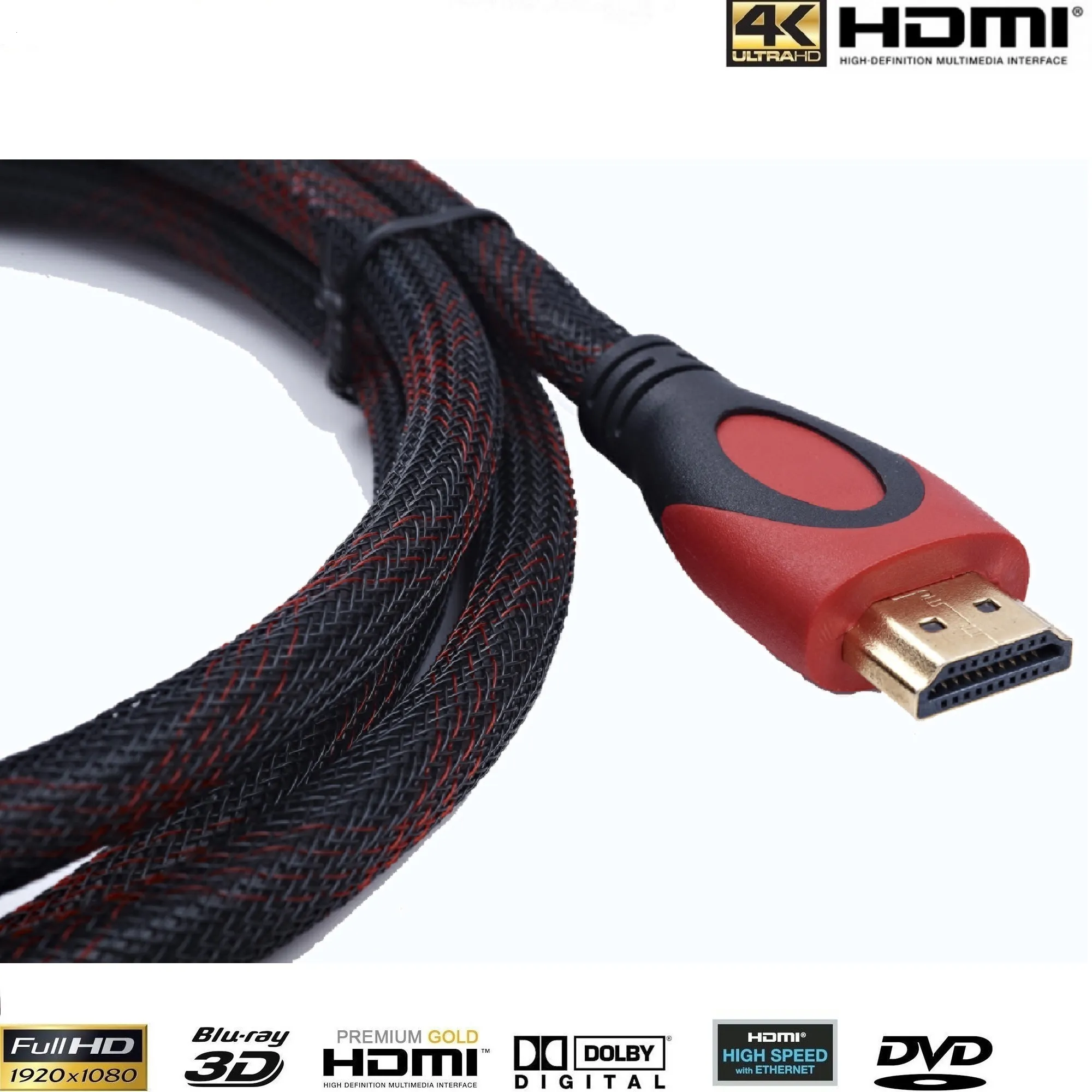 DHgate.com:freeshipping wholesale 10pcs/lot hdmi cable Double color AM ...