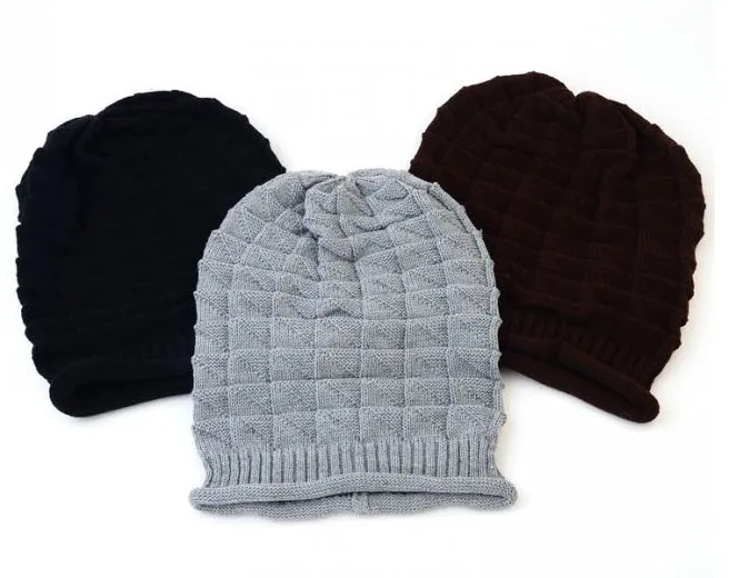 Double Thick Inverted Triangle Knit Cable Knit Beanie For Women And Men ...