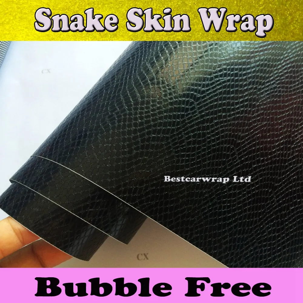 Black Snake Skin Vinyl Wrap Roll 5ft X 100ft Snake Texture Car Wrap ...