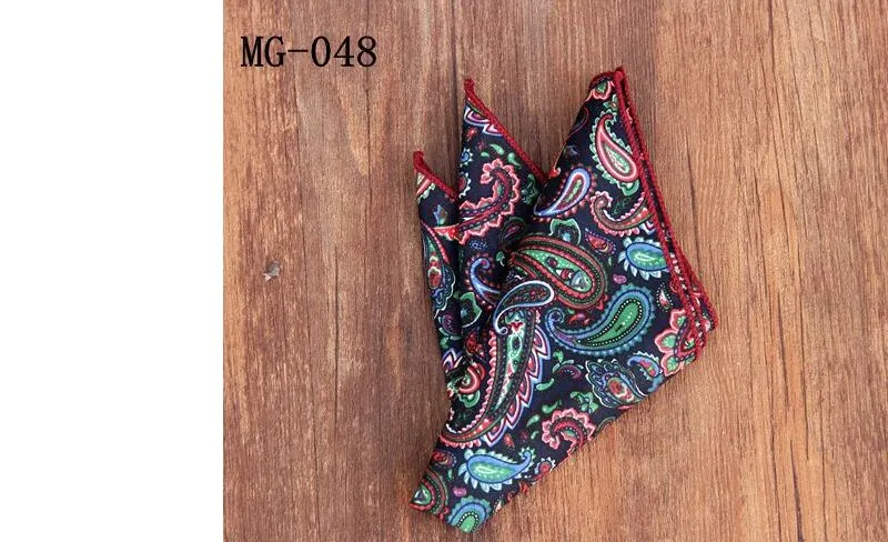 Men's Cotton Plaid Pocket Square Hankerchief In For Necktie, Cocktail ...