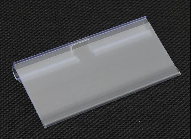 Wholesale Clear PVC Plastic Shelf Tags Sign For Supermarkets Store ...