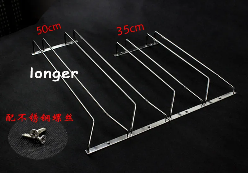 Stainless Steel Wine Glass Wall Rack Holders Hanger Bar Tools Hanging ...