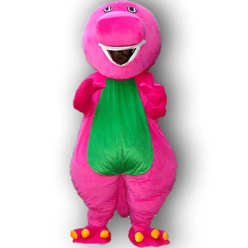 Adult Barney Mascot Costume Purple Velour Fabric, Full Body Suit, From ...