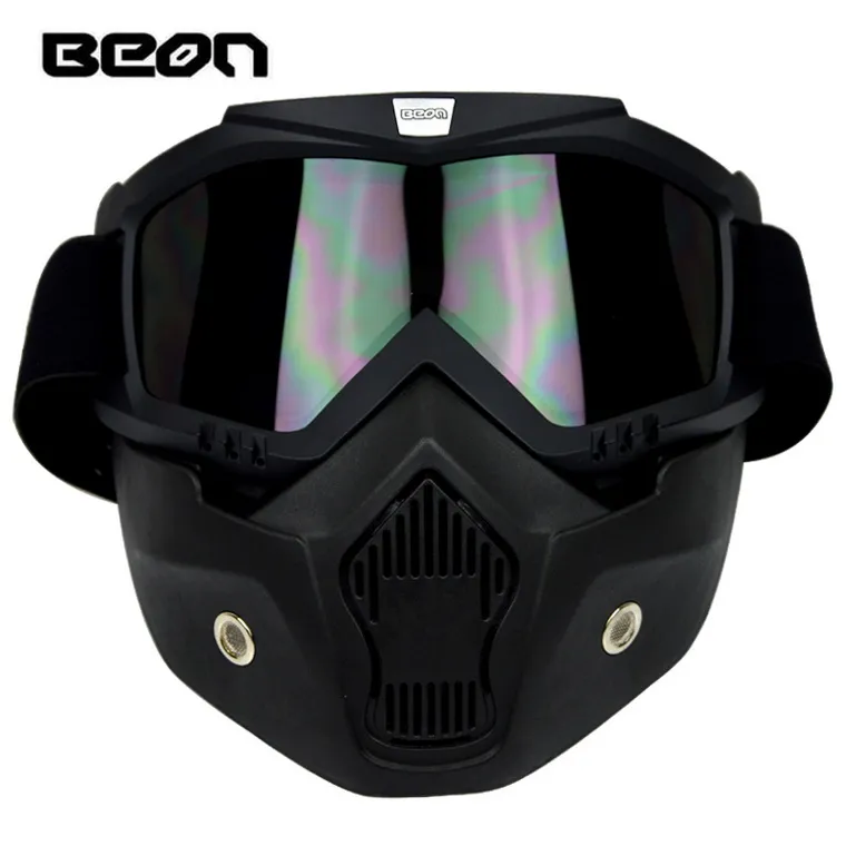 Retro Motorcycle Goggles, 2024 Authentic BEON Off Road Helmet Goggles ...