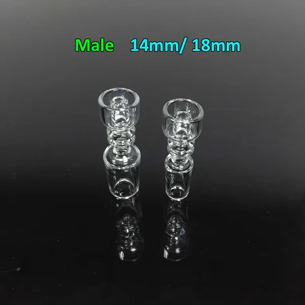 100% Real 14mm Domeless Quartz Nail For Rips And Dabs Male And Female ...