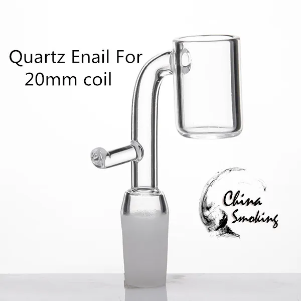 2mm Thick Quartz Banger Nail Enail W/ Hook & Domeless Smoke Banger, 19 ...
